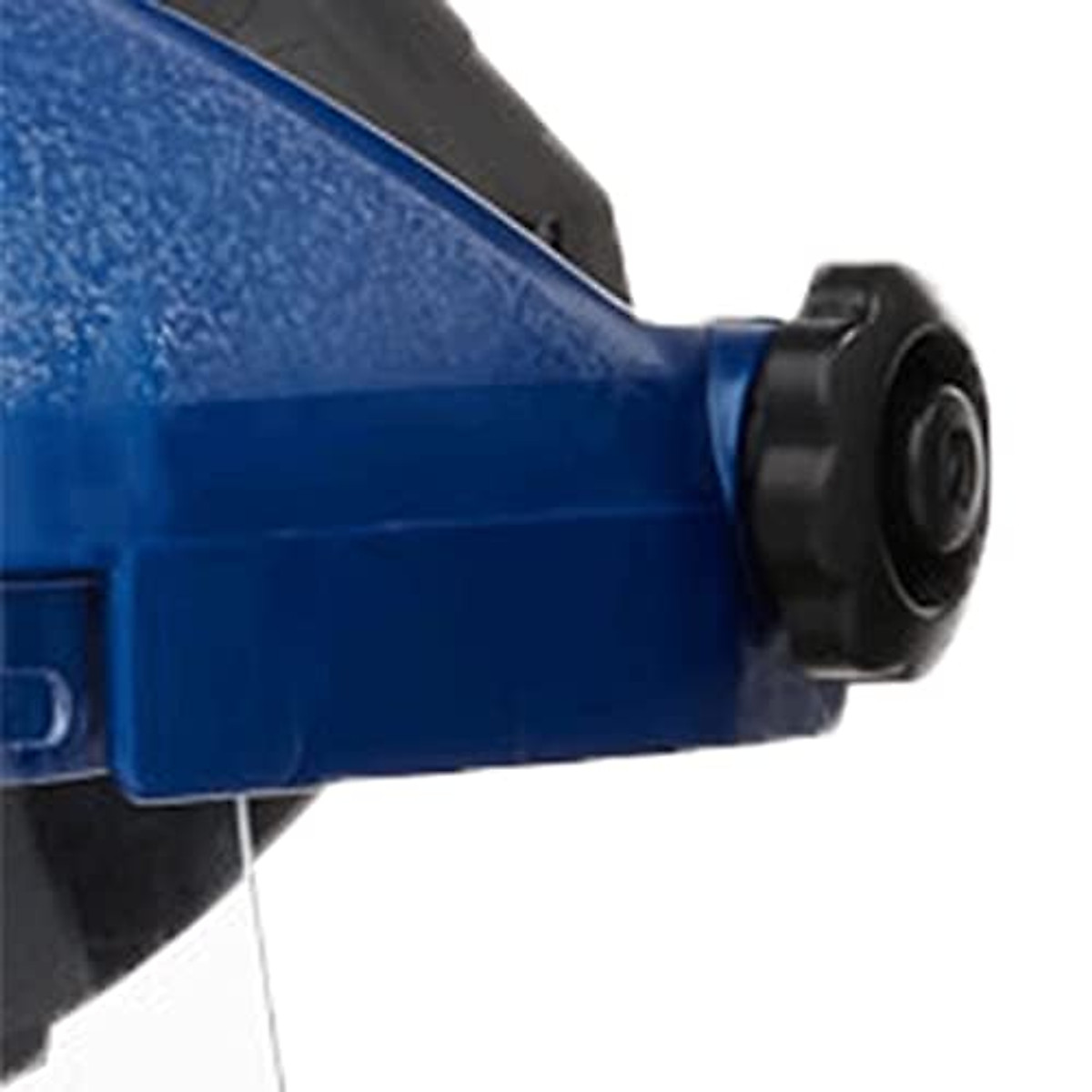 Sellstrom Single Crown Safety Face Shield with Ratchet Headgear, Clear Tint, Uncoated, Blue, 8" x 12" x .040, S39110