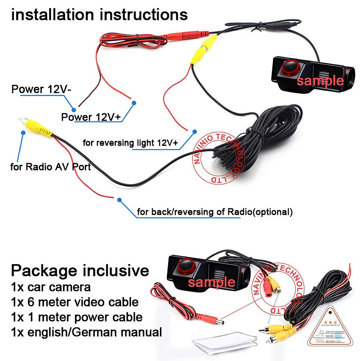 1280x720 Pixels car Back up Camera Reverse for Nissan Qashqa X-Trail Geniss Navara Sunny Citroen C2 C3 C3-XR C4 C5 C6 C8 Peugeot 301 307 307CC 308 308CC 408 508 3008 DS5 DS6 Proace MG3 MG5