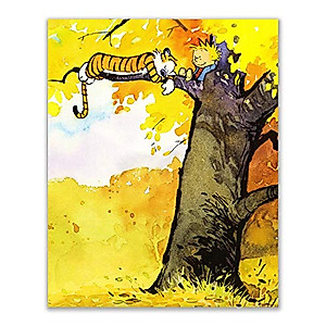 Calvin and Hobbes Photo Prints - Set of 4 (8 inches x 10 inches) Wall Art Decor