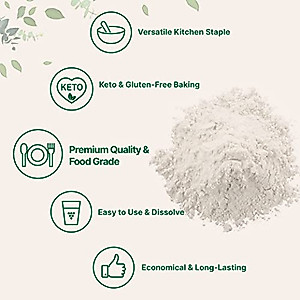 Xanthan Gum Powder 2lb - Premium Food Grade for Cooking, Keto Baking, Thickening Soups & Sauces, Dressings, Vegan Friendly, Non-GMO, Gluten Free