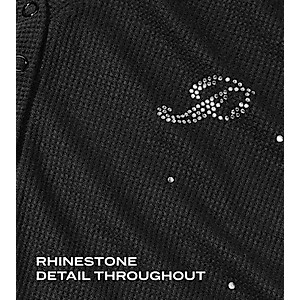 Victoria's Secret PINK Thermal Onsie, PJ Set for Women, 2 Piece Lounge Set PJs, Cozy Pajamas Women, Women's Sleepwear, Black (XL)