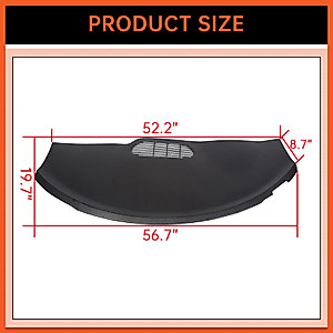 ECOTRIC Dash Cover Cap Compatible with 1997-2002 Camaro/Pontiac Firebird Dashboard Cover Bezel Overlay Black