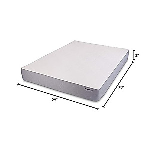 Amazon Basics Cooling Gel Memory Foam Mattress, Medium-Firm, CertiPUR-US Certified, 10 inch, Full Size, White/Gray