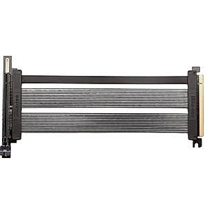 PCIe 4.0 Riser Cable, GEN 4 x16 PCI Express Riser Extender, Flexible High Speed GUP Riser Adapter for Graphics Card Vertical Mount [ PCIE 4.0 ] [ 20cm & 90° ]