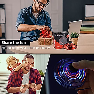 Flying Spinner, Hand Operated Drones for Kids or Adults, Mini Flying Ball Toys with 360° Rotating and LED Lights, Easy Hand Controlled 2022 Hot Toys for Birthday Outdoor Indoor