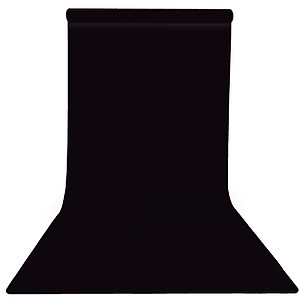 Yizhily Seamless Photogrphy Background Paper, Paper Backdrop Roll for Photoshoot, 53" x16', Jet