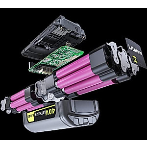 Replace for Ryobi 40V Battery 6.0Ah, for Ryobi 40V Battery OP4060, Replace for Ryobi OP4040 40v Battery OP4060 OP4050 OP4040 OP4015 OP4026 OP4030, Fit All Ryobi 40V HP Series Tools