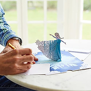 Lovepop Disney's Frozen Elsa Pop Up Card, 5x7-3D Greeting Card, Pop Up Birthday Card for kids, Card for Daughter or Sister, Celebration Cards, Frozen Birthday Card