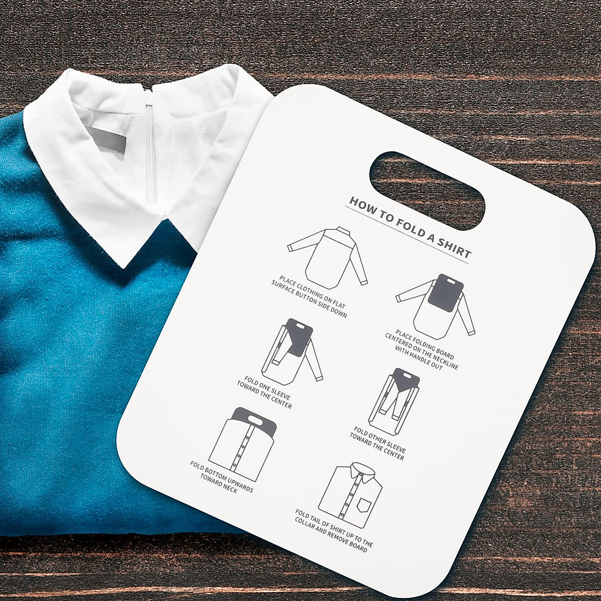 VICASKY 2pcs Shirt Folding Board Cupboard Paperplates Apparel Pants Hangers Sweatshirt Folder Cardboard Shirt Form Convenient Clothes Stacking Board Shirt Packing Liner Board Folding Table
