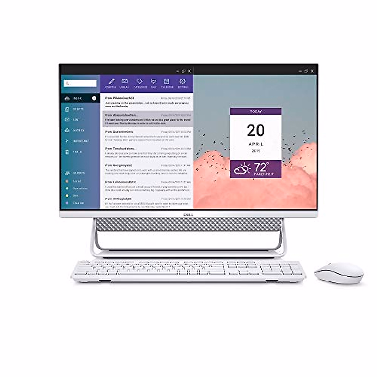 DELL Inspiron 7790- 27 Inch All In One FHD Touch, Intel Core i7, 16GB Memory, 512GB Solid State Drive + 1TB, Windows 10 Home (Latest Model) - Silver