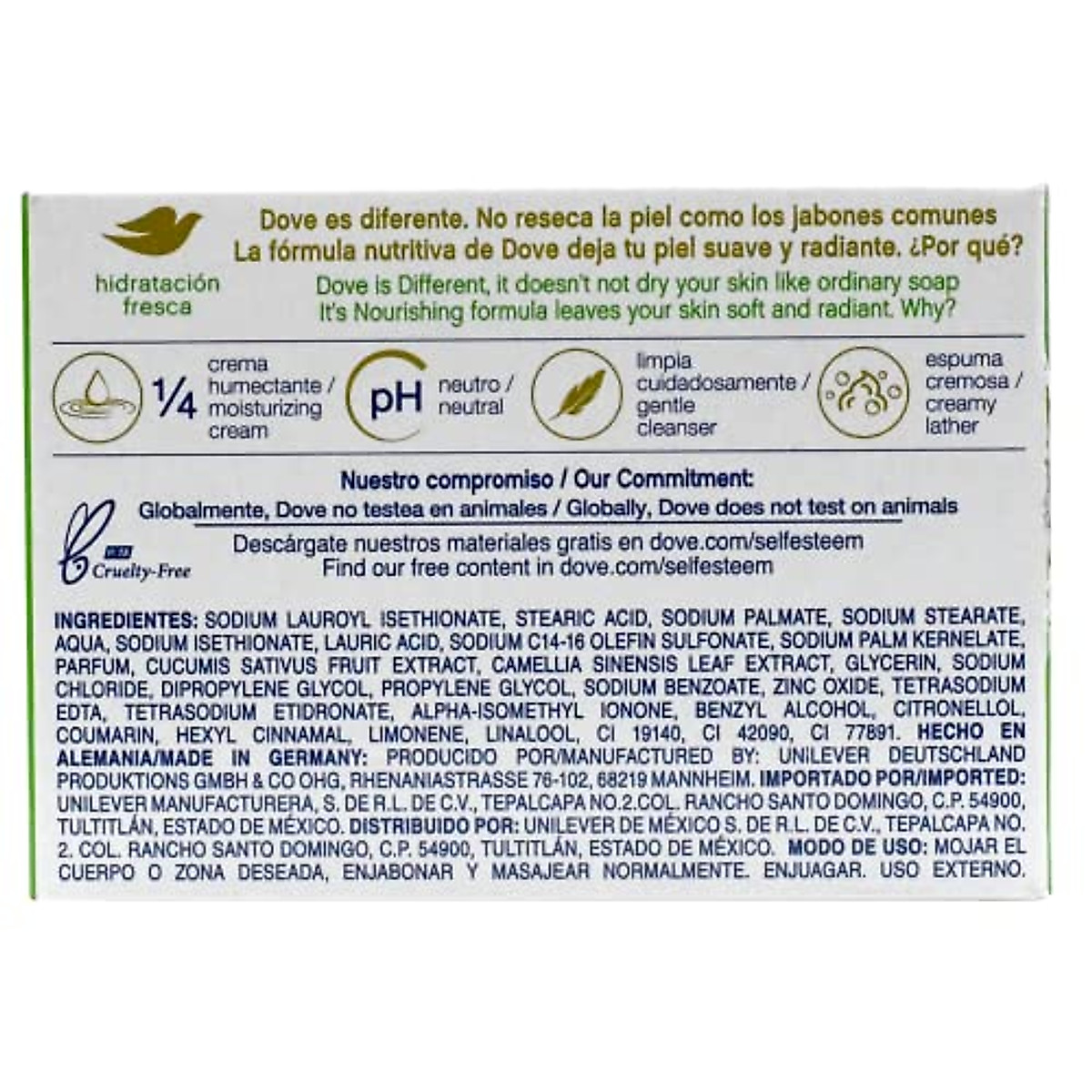 Dove, Beauty Bar Soap Variety Pack of 12, Go Fresh, Shea Butter, Coconut Milk, White - 135g