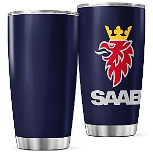 Tumbler Saab Iced Steel Insulated Coffee 20 30 Oz Travel Hot Office Tea Stainless