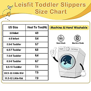 LeIsfIt Toddler Slippers Boys Girls House Slippers Kids Winter Boots Warm Lightweight House Shoes with Non-Slip Sole