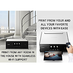 Canon Office Products TS9020 WH Wireless All-in-One Printer with Scanner and Copier: Mobile and Tablet Printing, with AirPrint and Google Cloud Print Compatible, White