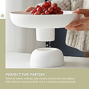 Luxshiny Salad Plate Footed Fruit Bowls Footed Cake Dessert Bowls Sashimi Sushi Plates Serving Trays for Dessert Sushi Fruits Snacks