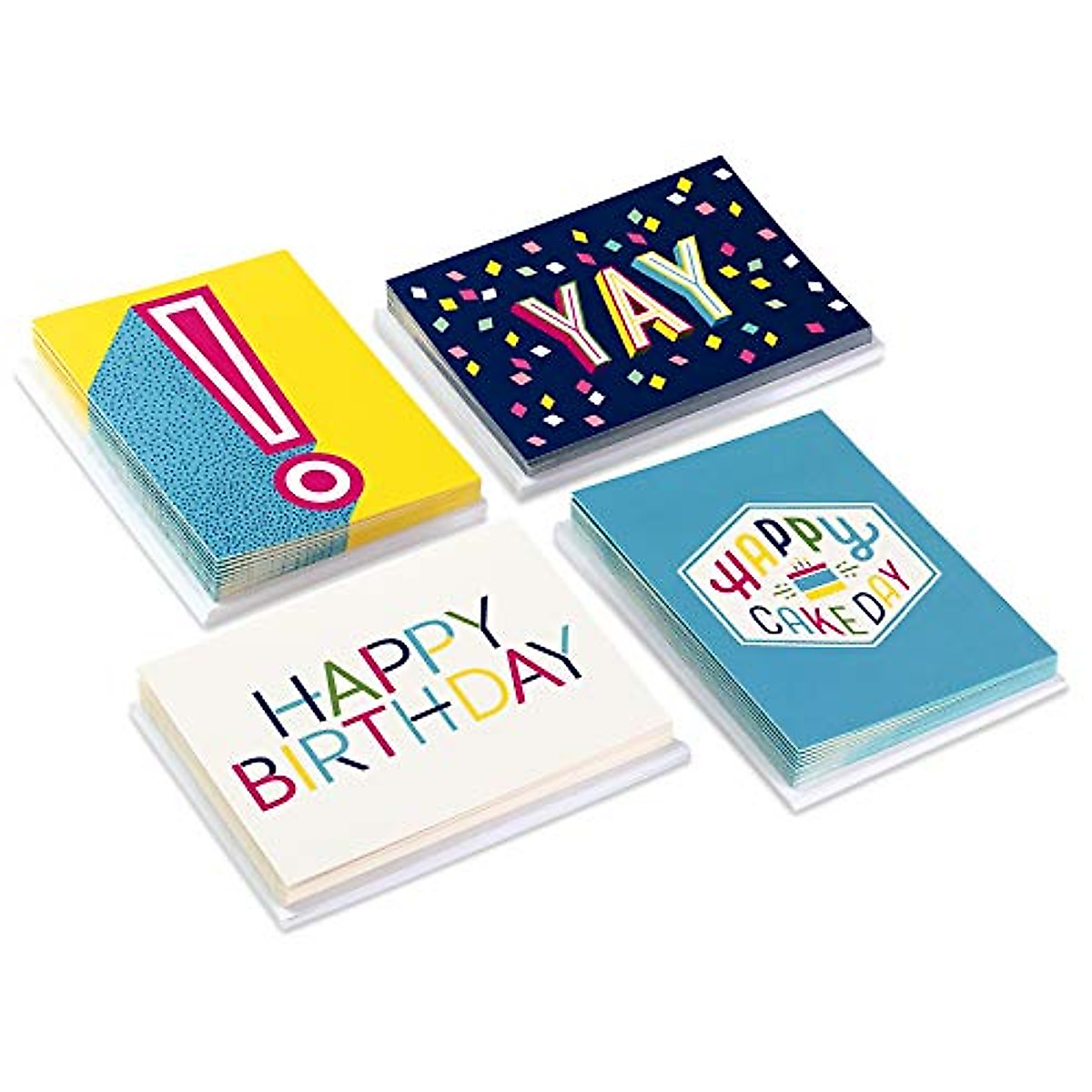 Hallmark Birthday Cards Assortment, Happy Cake Day (48 Cards with Envelopes)