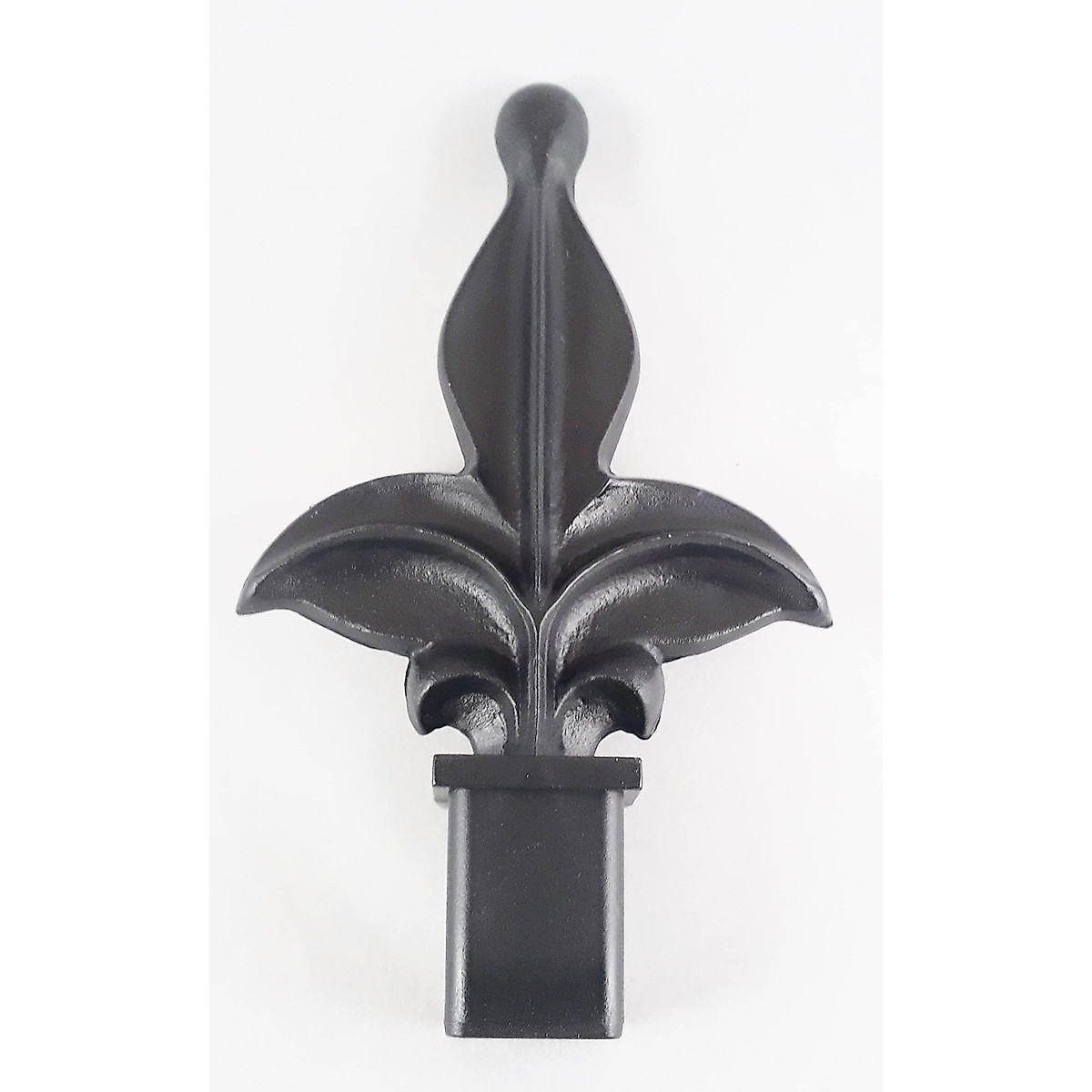 Retrospec Creations 10 Each for (1/2 OR 1-INCH) Plastic Iron Fence Tops 1-60-10 Fleur DE LIS Black