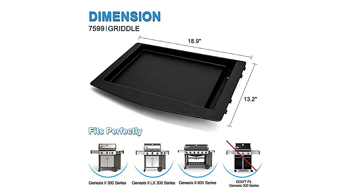 Adviace 7599 Griddle for Weber Genesis II Series