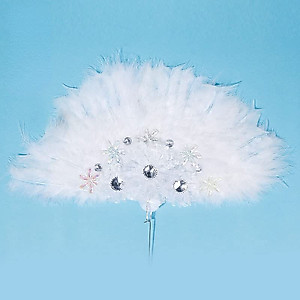 Luxury Feather Fans for Wedding Spanish Lace Feather Dance Fan Wedding Party Gift Wedding Decoration Handmade Hand Fan