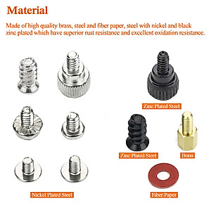 HELIFOUNER 360 Pieces Computer Standoffs Screws Assortment Kit for Hard Drive Computer Case Motherboard Fan Power Graphics