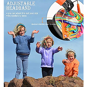 PROHEAR 032 Kids Ear Protection - Noise Cancelling Headphones Ear Muffs for Autism, Toddlers, Children - Orange