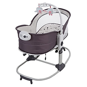 Mastela Bedside Cribs Adjustable backrest Baby 6 in 1 bassinets Baby can Listen to Music, Shake and Sleep…