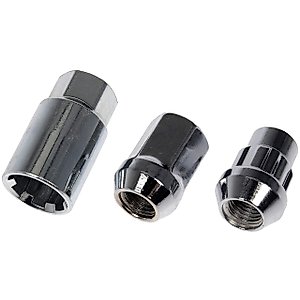 Dorman 713-375 Chrome Acorn Wheel Nut Lock Set Compatible with Select Models, 20 Pack