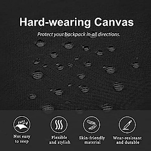 Wind Took Laptop Backpack for Women leisure Bookbag Travelbag Work College Charging Port Suits 15 Inch Computer Black Men