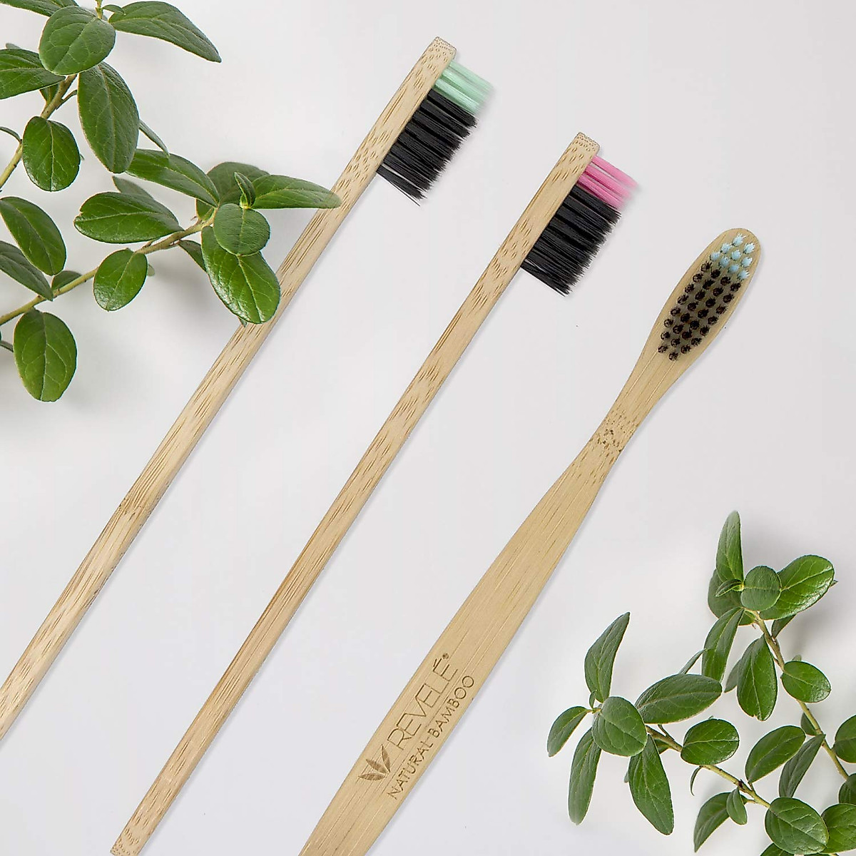Revelé: Pack of 3 Bamboo Charcoal Toothbrush