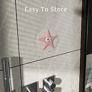 Bathtub Stopper Drain Plug Cover - Silicone Bath Tub Stopper Shower Drain Cover, Drain Cover, Flat Drain Plug for Kitchen, Bathtub and Laundry, Seastar Bathroom Accessories, 6 Inches, Pink