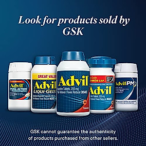 Advil Pain Reliever and Fever Reducer, Pain Relief Medicine with Ibuprofen 200mg for Headache, Backache, Menstrual Pain and Joint Pain Relief - 300 Coated Tablets