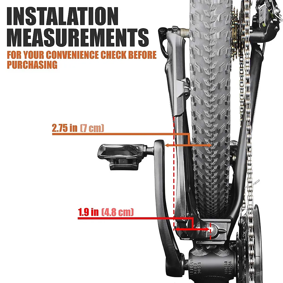 BV Adjustable Bicycle Bike Kickstand with Concealed Spring-Loaded Latch, for 24-29 Inch Bicycles