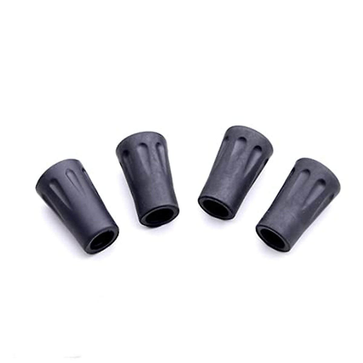 Walking Stick Tips Rubber 4 Pack Trekking Pole Tips Replacement Rubber Feet for Hiking Poles, Walking Sticks, Trekking Poles Rubber Tip for Walking Sticks Hiking Trekking Poles Rubber Feet