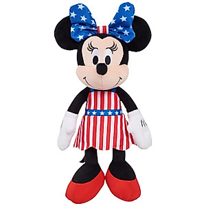 Disney Patriotic Bean Plush Mickey Mouse and Minnie Mouse, 4th of July Independence Day Decorations