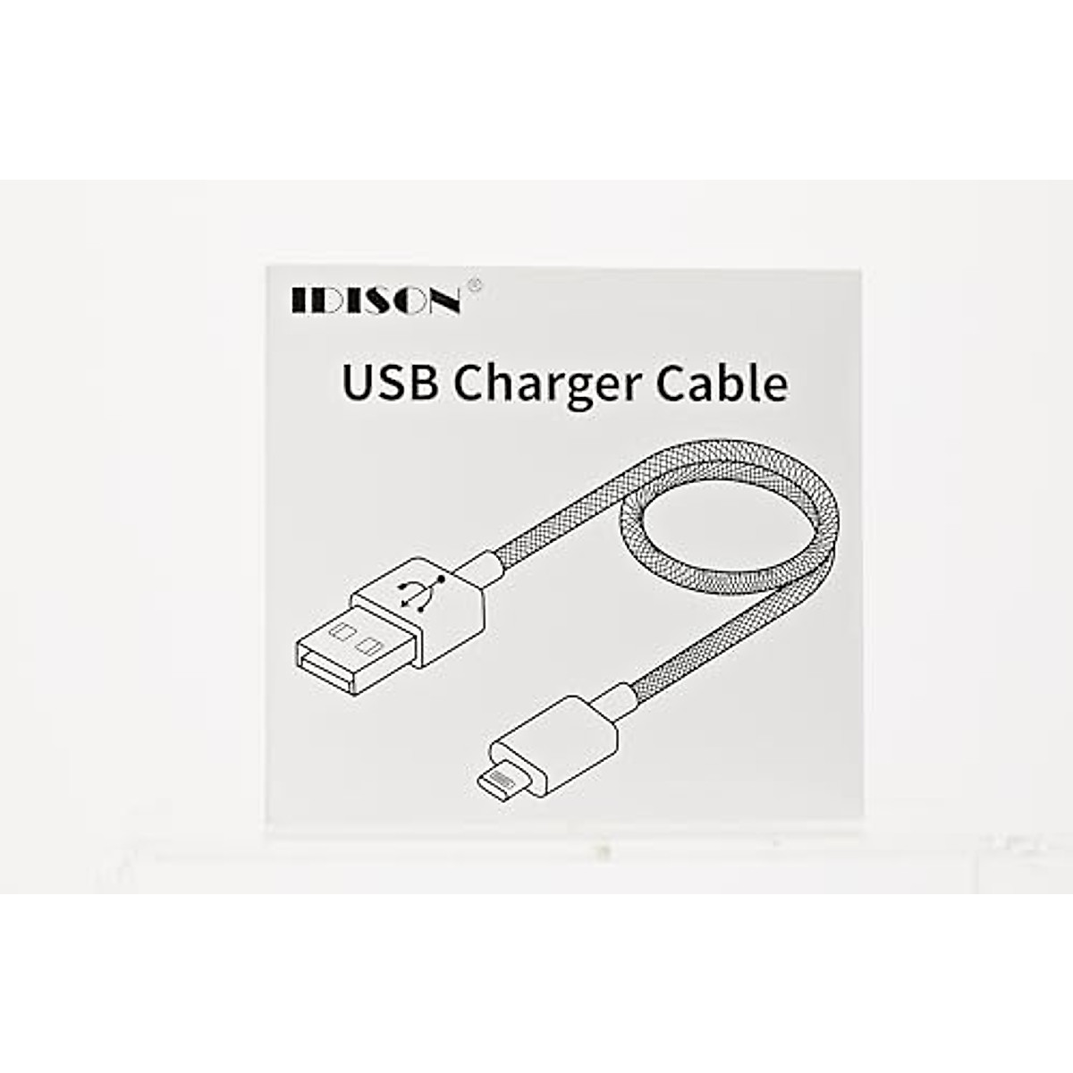 IDISON MFi Certified iPhone Charger, 4Packs(3/6/6/10FT) USB iPhone Charging Cable Nylon Braided Fast Charging Cord Compatible for iPhones/Pad(Gray +White)