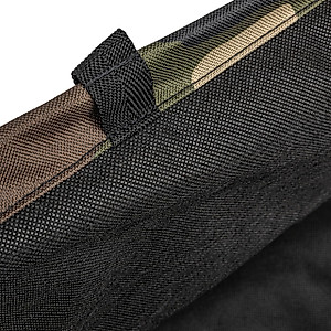 Household Essentials Krush Container All-Purpose Utility Tote, Water-Resistant Vinyl Lining with Pockets, Camo