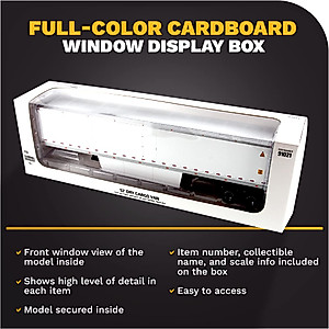 53' Dry Cargo Van Trailer White Transport Series 1/50 Diecast Model by Diecast Masters 91021