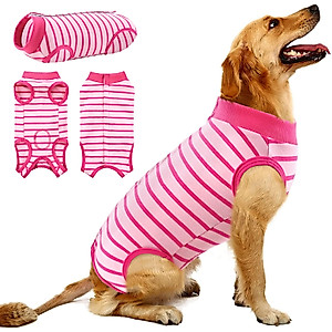 MIGOHI Dog Onesie for Surgery Female, Dog Recovery Suit Dog Cone Aternative, Surgical Suit for Dogs Male Neuter, Dog Body Suit After Surgery, Dog Post Surgery Pajamas, Suitical Recovery Shirt, L