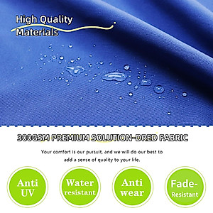 PROHIKER Patio Cushion Cover Replacement 14 Pack Outdoor Sofa Cushion and Pillow Covers Only with Zipper for 7-Piece Outdoor Patio Furniture Conversation Set (Navy Blue)