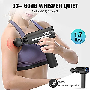 Massage Gun Upgrade Percussion Muscle Massage Gun, Sharper Image Massage Gun Handheld Deep Tissue Massager for Muscle Relax & Pain Relief with 30 Speeds, Christmas Gifts for Men