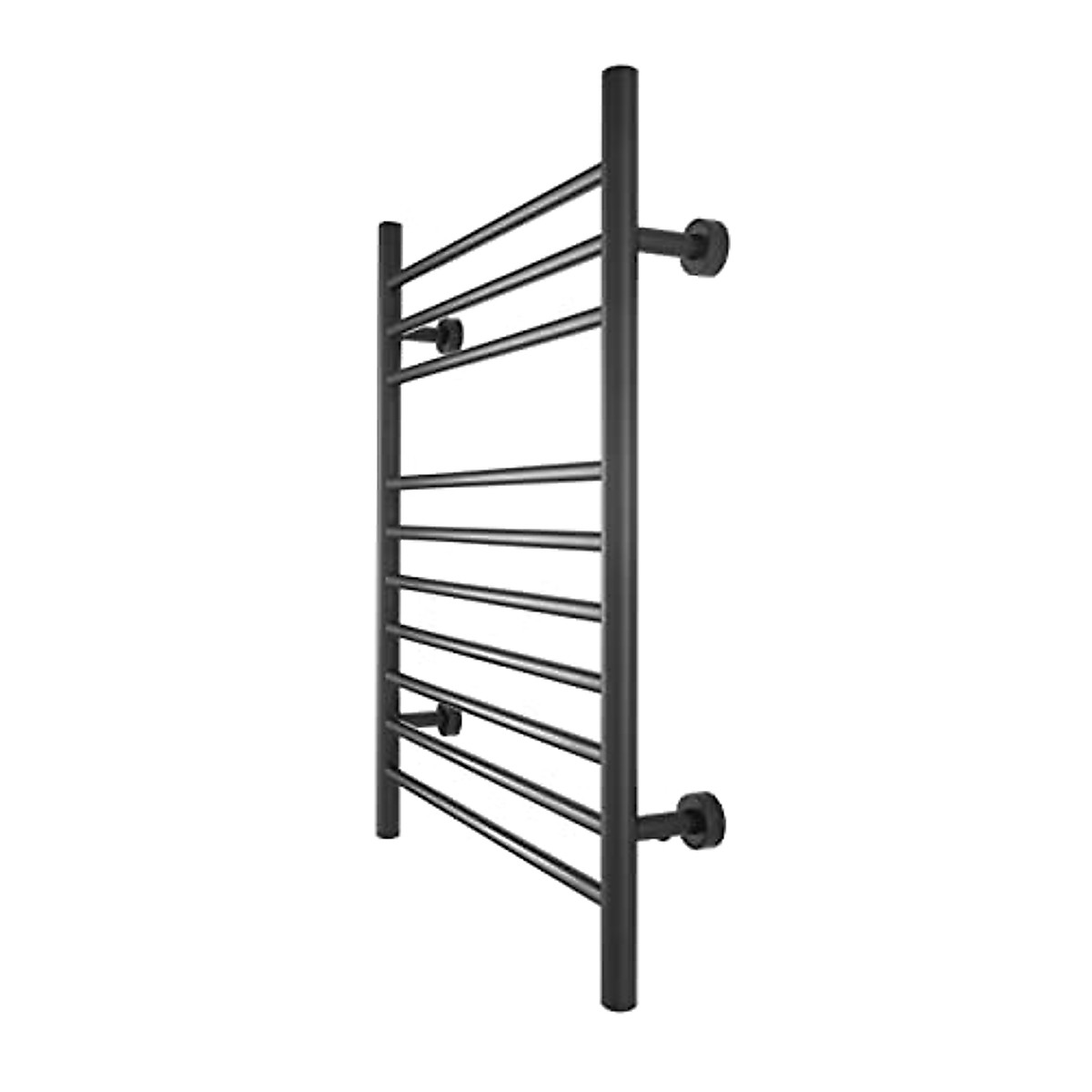 WarmlyYours TW-F10KS-HP Infinity Towel Warmer, Black, Dual Connection, 10 Bars