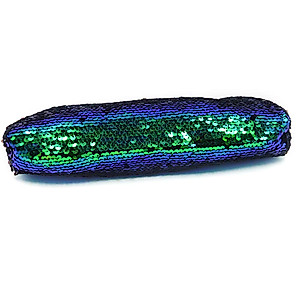 Women Mini Glitter Mermaid Sequin Evening Clutch Handbag Chain Strap Cross-body Bag Kissing Lock