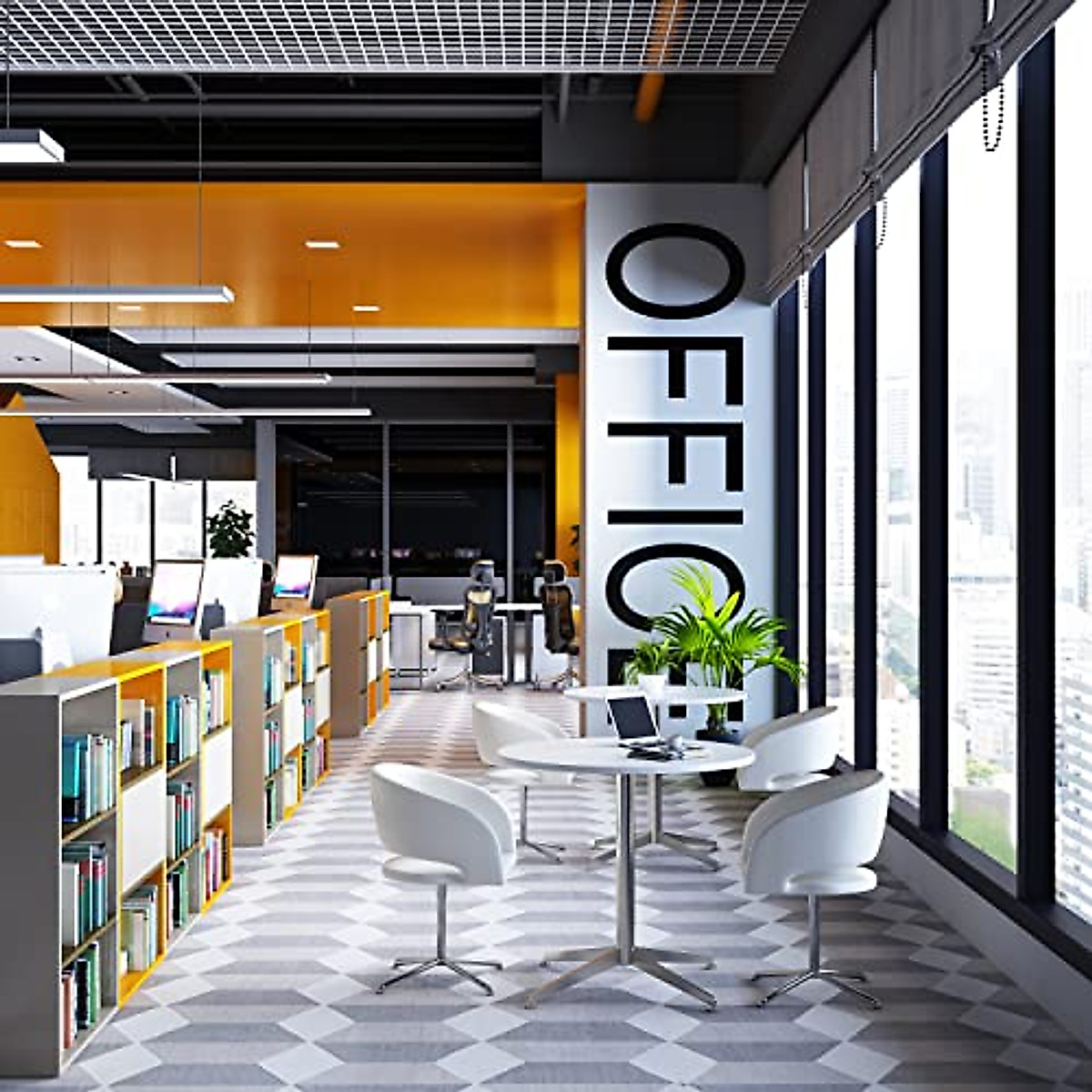 SENGLIDA White Dining Table Round Small Office Table Conference Table Coffee Meeting Table w/Stainless Steel X-Shaped Pedestal for Office Boardroom Kitchen Living Room 31.5 inch