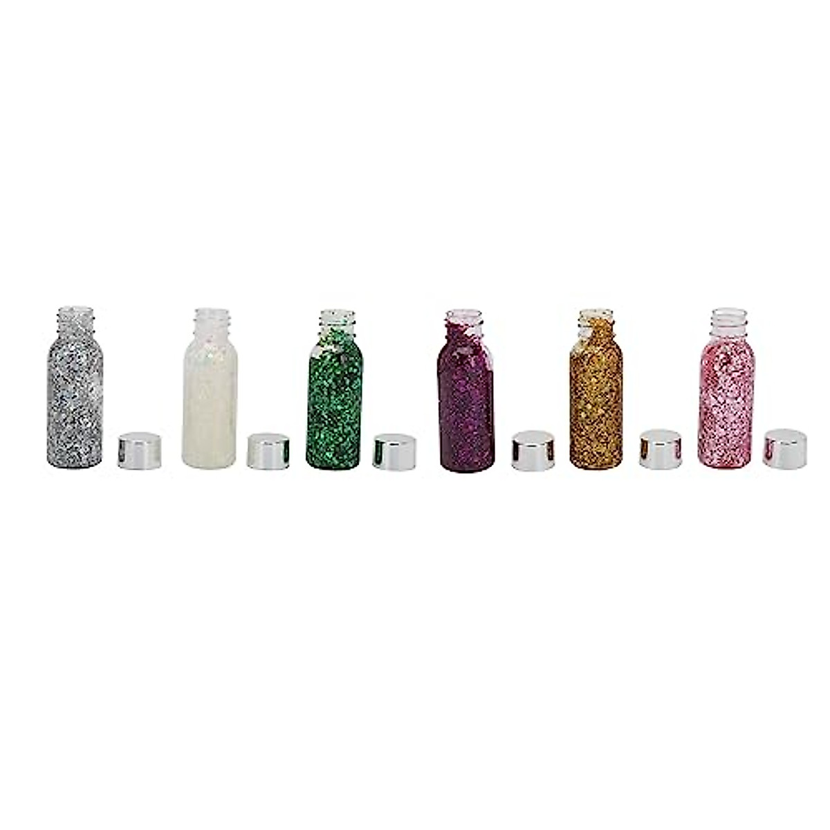6 Colors Set Fine Glitter Holographic Glitter Craft Cosmetic for Body Face Hair Glitter Bulk, Glitter Tumbler Candle Making 180ML