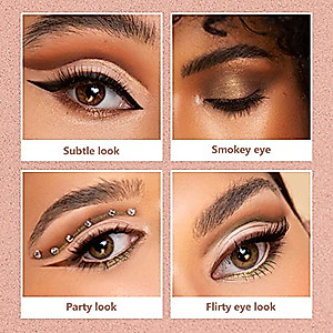 Mellow Cosmetic Eyeshadow Quad - Matte & Shimmer Shades - Eyeshadow Palette Kit for Women - Longwear, Highly Pigmented, Intense Color - Compact Eye Makeup Kit (Rhea)