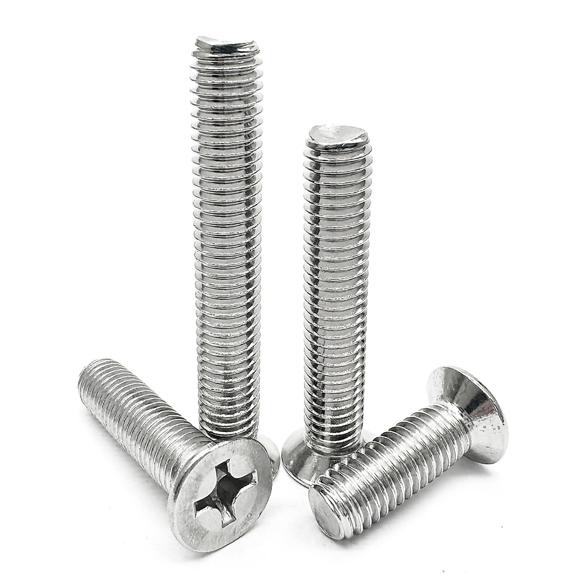 DGZ 25pcs M8-1.25 X 20mm Stainless Steel Flat Head Phillipsl Machine Screws Bolts,Countersunk Machine Screws