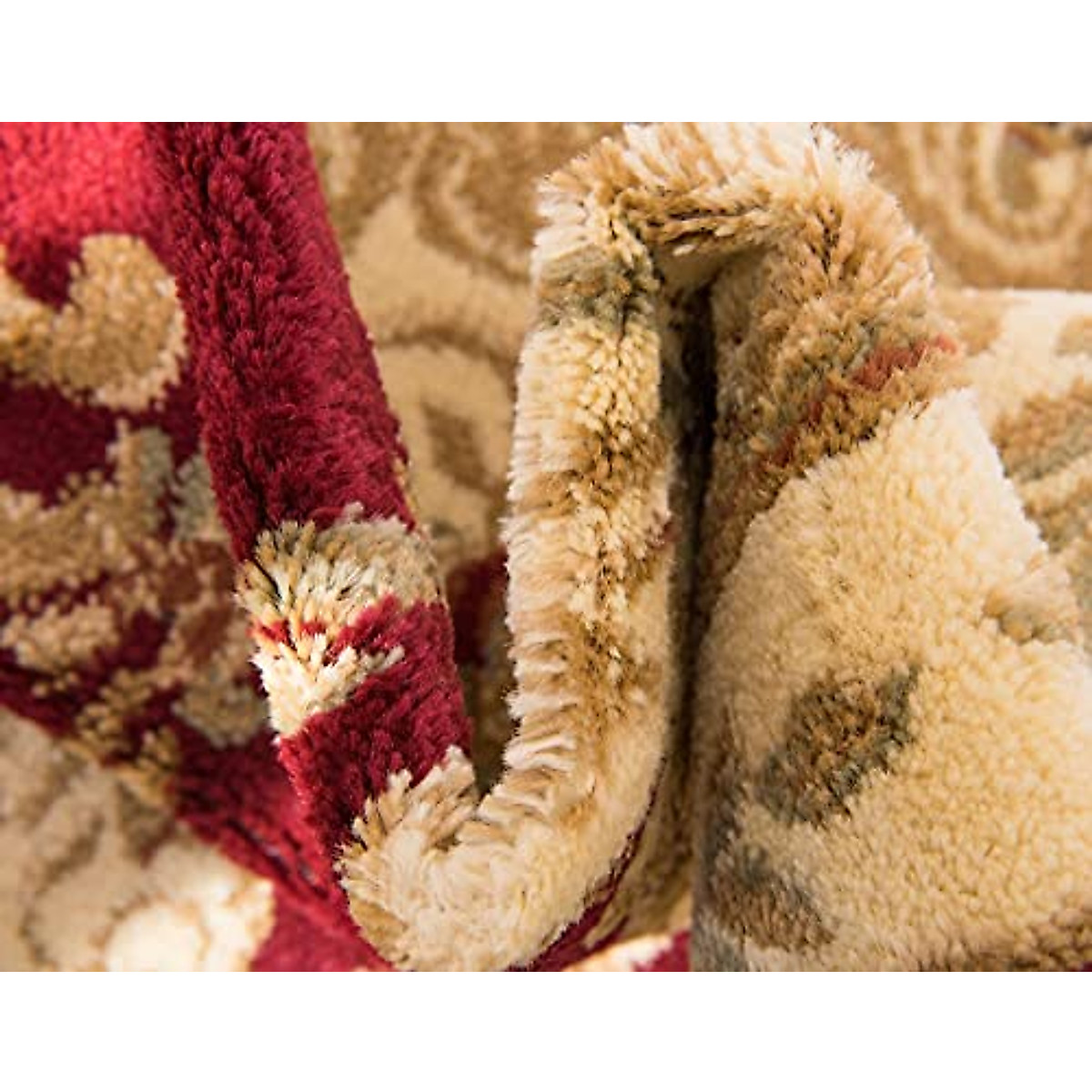 Unique Loom Versailles Collection Traditional Classic Medallion Motif Area Rug (3' 3 x 5' 3 Rectangular, Burgundy/ Ivory)