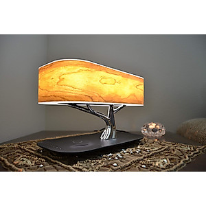 SBOTLIGHT Bedside Tree Lamp with Bluetooth Speaker and Wireless Charger Desk Tree of Life lamp Sleep Mode Stepless Dimming LED Night Light QI Charging Phones Wireless Charge