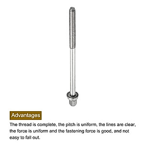 MECCANIXITY Drum Tension Rods 24mm x 90mm for Bass Drum Hardware Parts Accessory Pack of 6