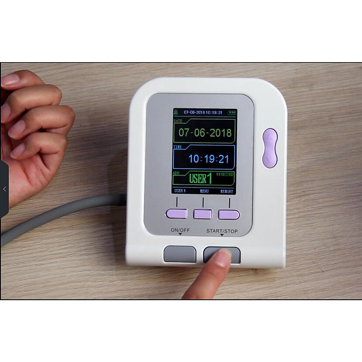 Fully Automatic Upper Arm Blood Pressure Monitor 3 Mode Electronic Sphygmomanometer